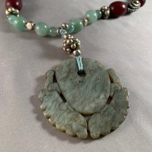 Vintage | Jewelry | Vintage Jade Necklace And Earrings | Poshmark
